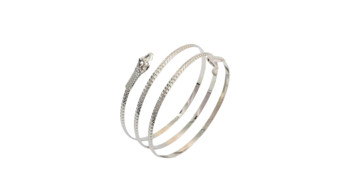 Bracelet Serpent Hoop Snake Argenté - Bijoux Femmes/Bracelets - colsha ...