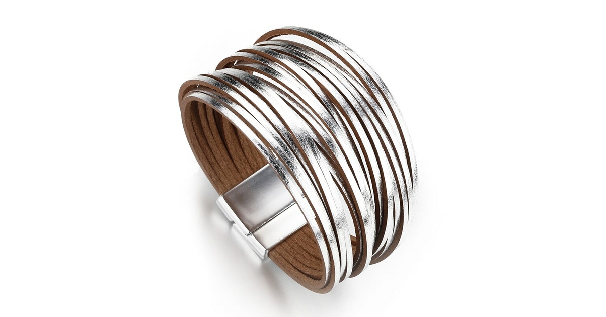 Le bracelet femme cuir Caresses des anges silver - Bijoux Femmes ...