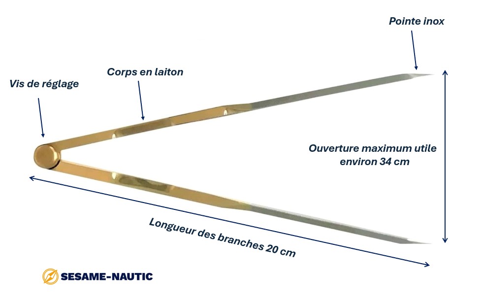 Compas à pointe sèche droit - INSTRUMENTS/Compas à pointe sèche ...