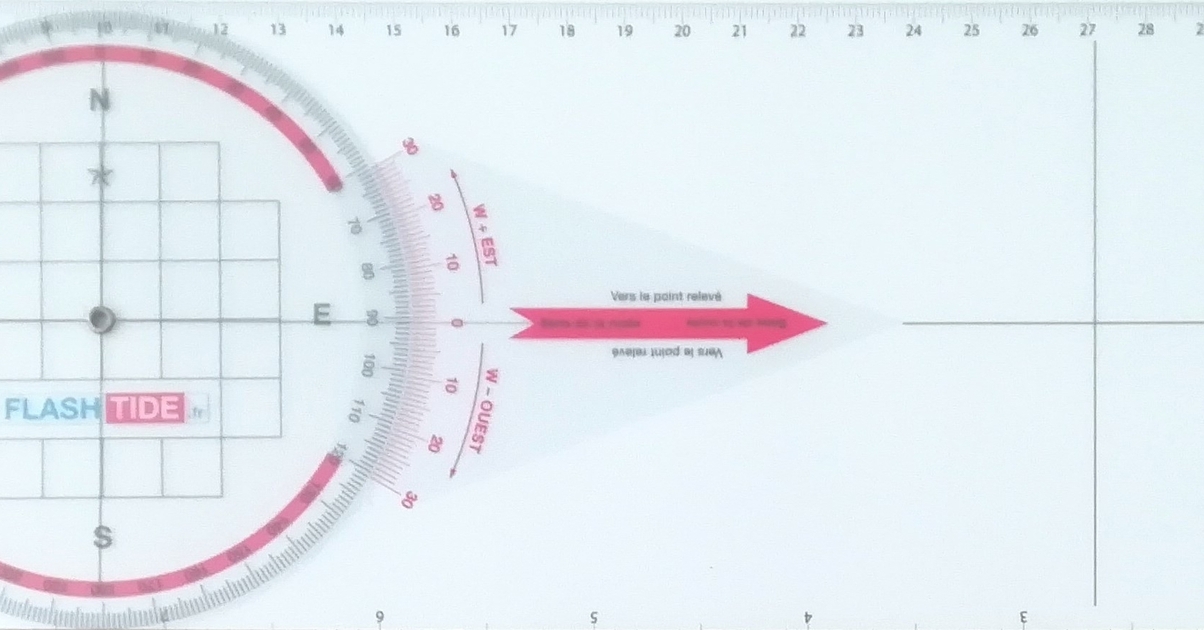 Règle rapporteur à disque BROCEMER - INSTRUMENTS/Règles de navigation ...