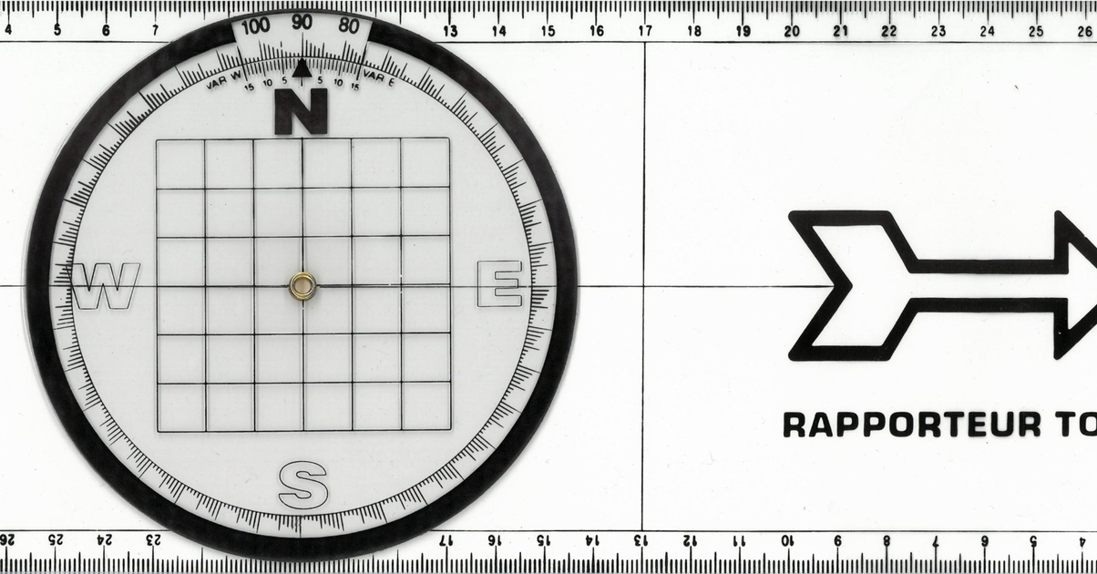 Rapporteur Nautique Topoplastic - INSTRUMENTS/Règles de navigation ...