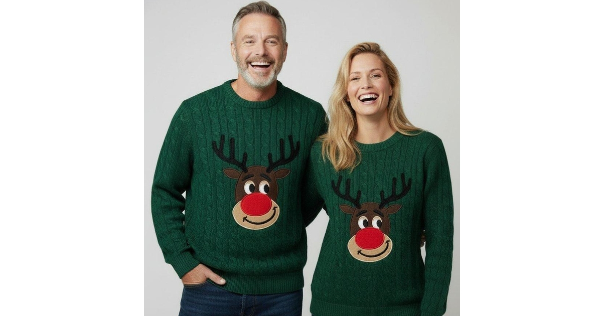Pull de Noël “Version Bridget” – Coton bio | Icône britannique