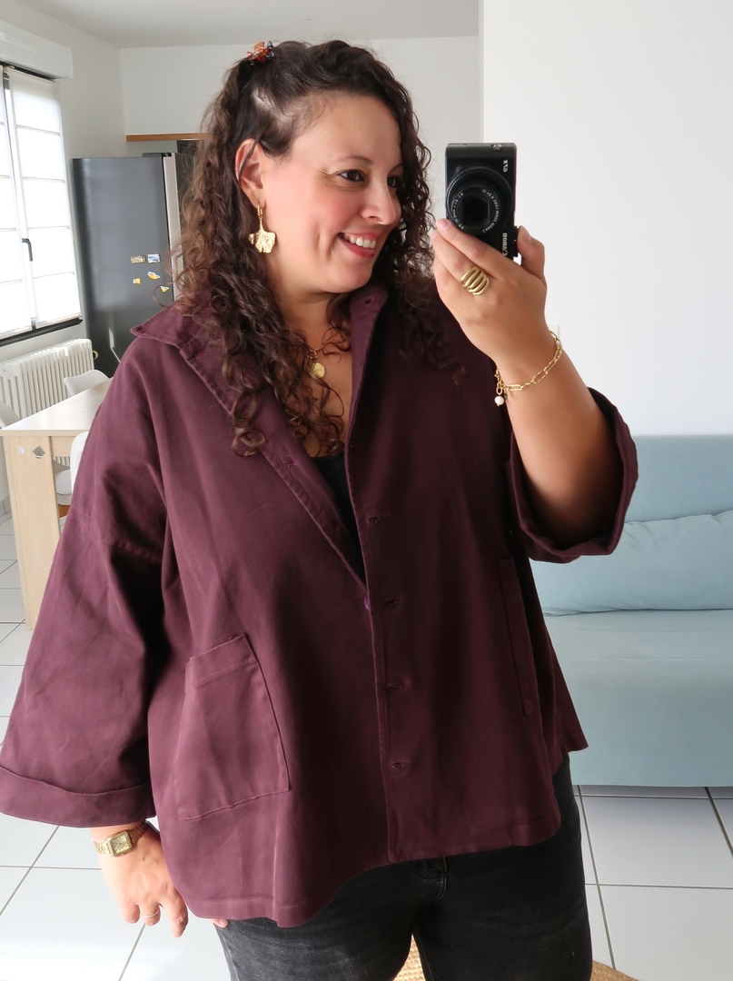 La veste "Clyde" bordeaux/prune - C MELODIE - Les vestes - ladyandmummyshop