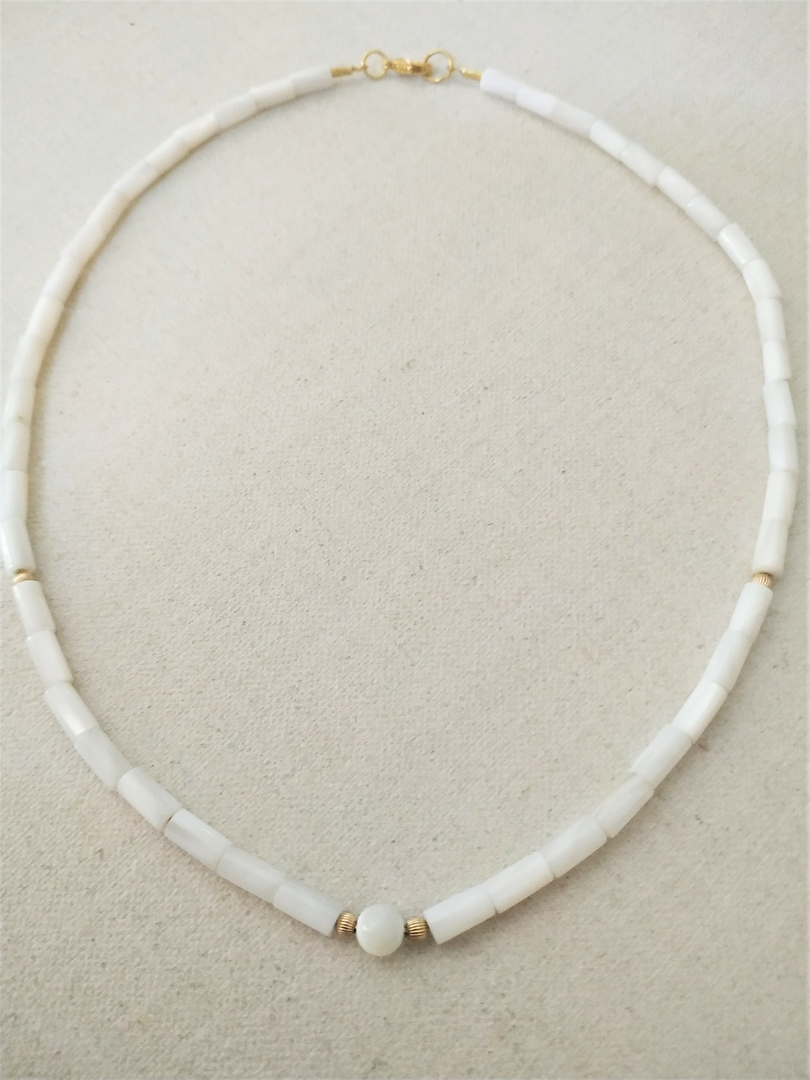 Collier Chocker perles Nacre-June- - Tous les Colliers/Colliers ...