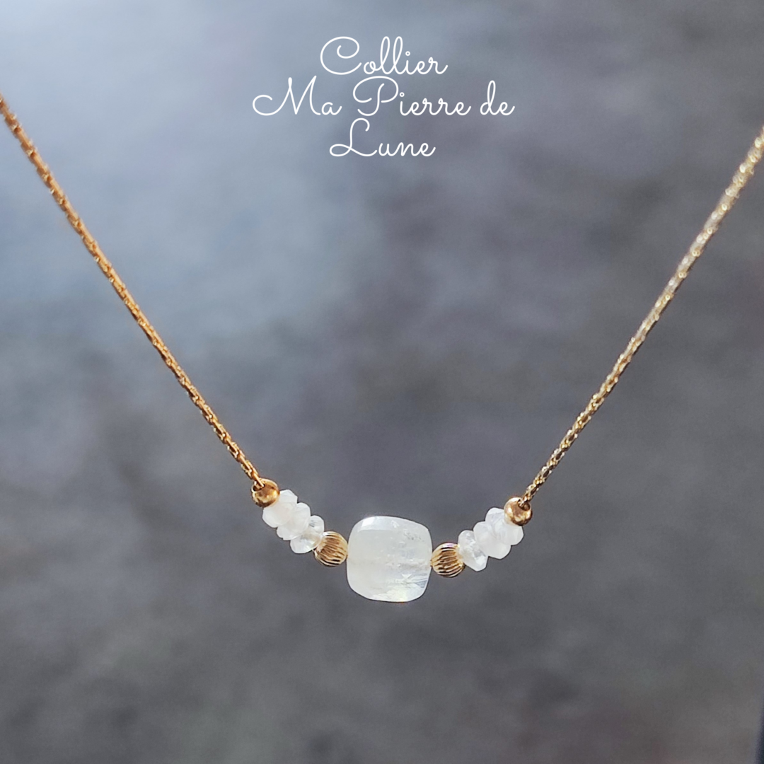 Collier -Ma Pierre de Lune- - Tous les Colliers/Colliers Pendentif ...