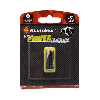 Pile LR1 1,5V SUNDEX X 1 super alcaline - Piles et Accus - dhomeclair