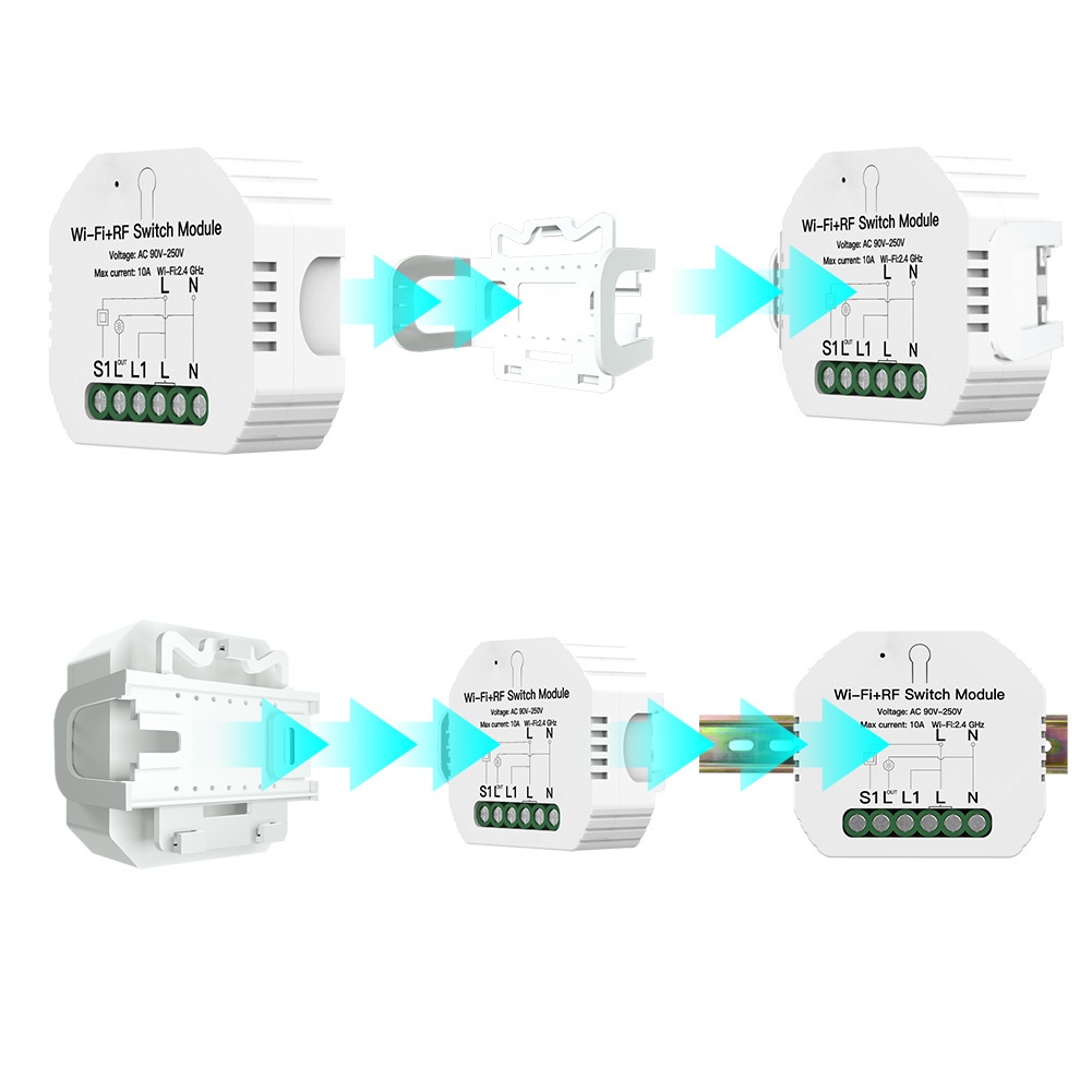 Micro Module 10A Wi-Fi + RF - SmartHome - dhomeclair