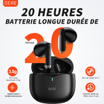 Ecouteur TWS QERE E28, à Haute qualité sonore et Extra Basses ...