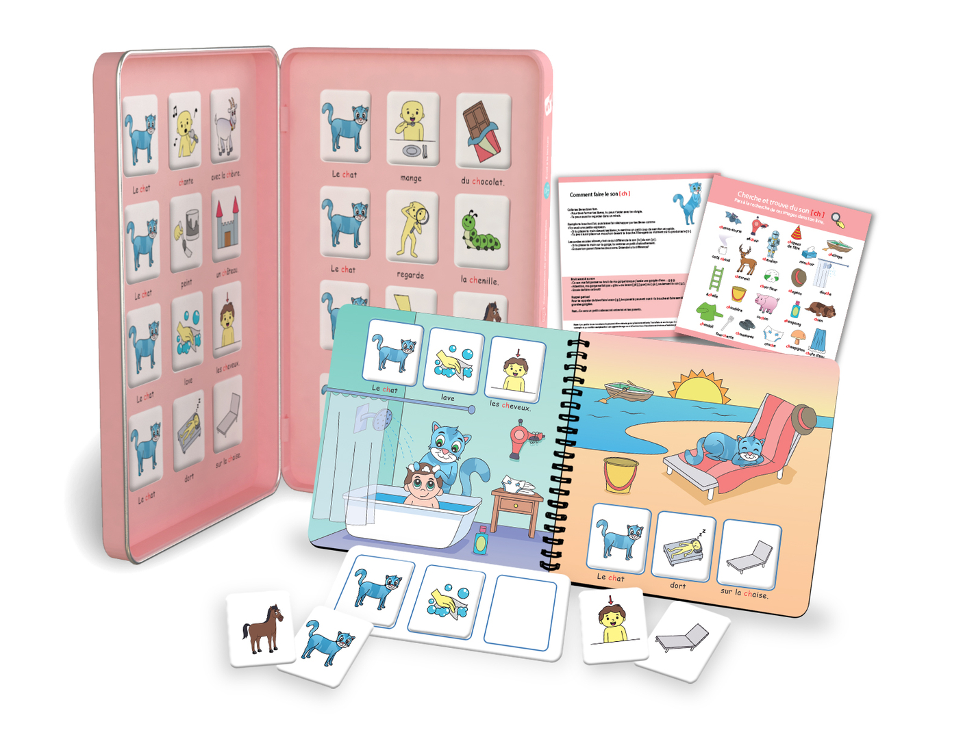 Je prononce le son [ch] avec le chat - Langage - autistoys.fr