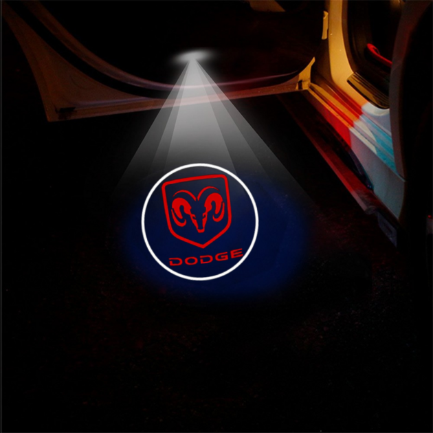 Projecteur LED Logo Dodge - Illuminez votre passage avec style