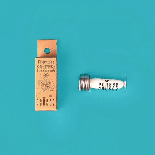 Fil Dentaire Écologique, Zéro Déchet, sans PFC et Vegan