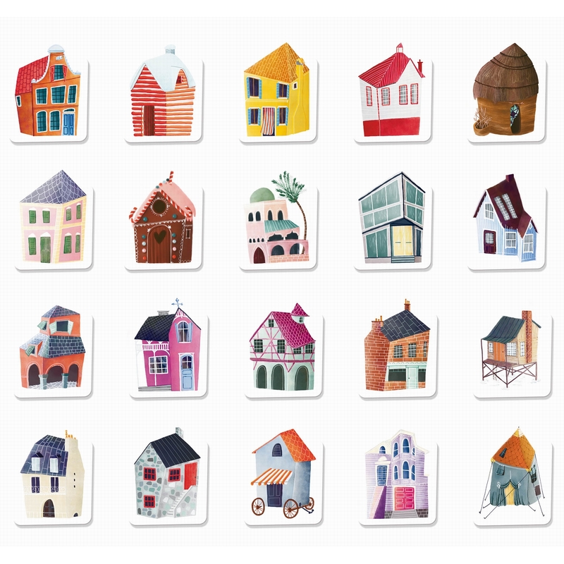 MEMORY MAISONS - JEUX ÉDUCATIFS/LUDATTICA - placard-aux-jeux