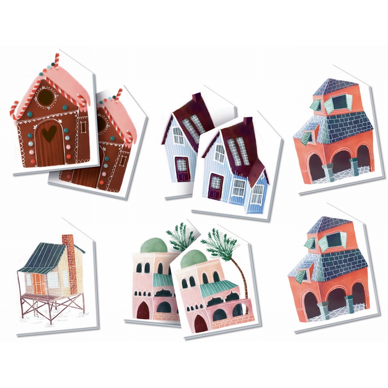 MEMORY MAISONS - JEUX ÉDUCATIFS/LUDATTICA - placard-aux-jeux