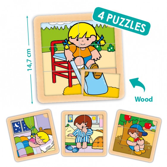Set puzzles Zaro et Nita 6 pièces (4 unités) - JEUX ÉDUCATIFS/AKROS ...