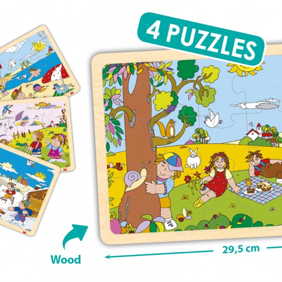 Set puzzles les 4 saisons (4 unités) - JEUX ÉDUCATIFS/AKROS JEUX ...