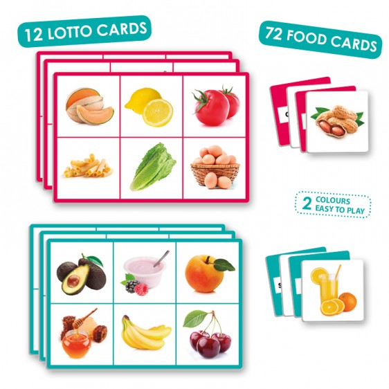 Loto: 72 aliments - JEUX ÉDUCATIFS/AKROS JEUX EDUCATIFS - placard-aux-jeux