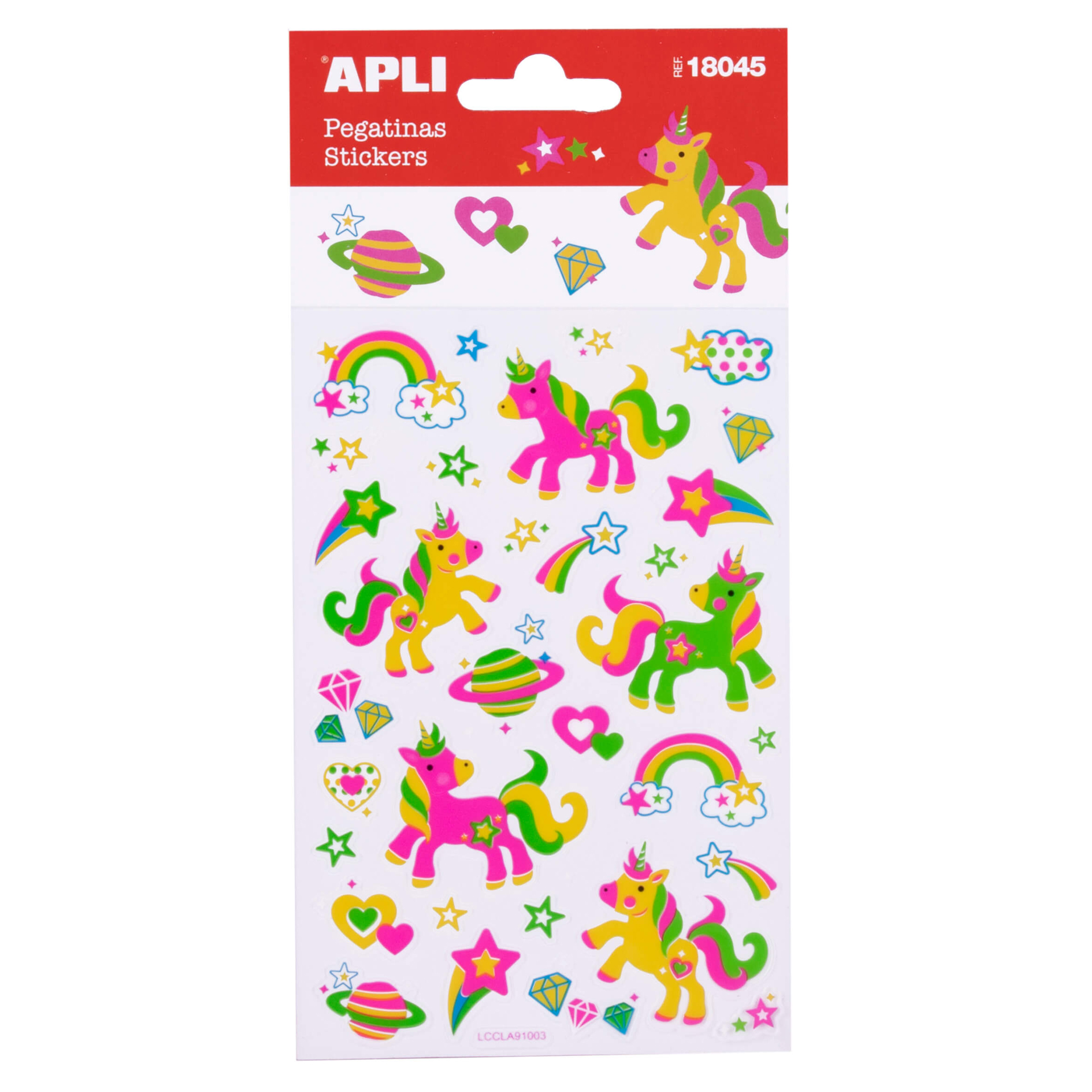 Stickers licornes phosphorescent 1 feuille - LOISIRS CRÉATIF/GOMMETTES ...