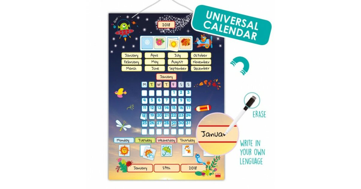 Le calendrier universel - JEUX ÉDUCATIFS/AKROS JEUX EDUCATIFS - placard ...