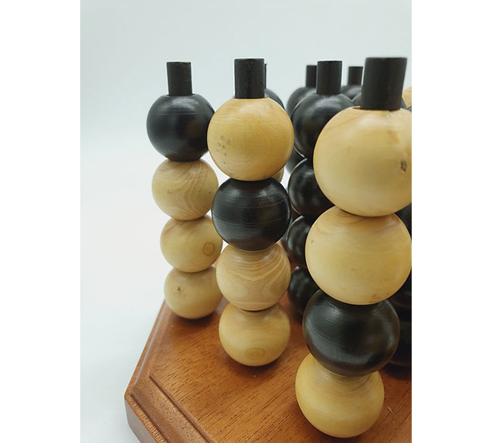 Le Morpion 3D | Jeux Chavet - Jeux en bois - Zone Artisanale
