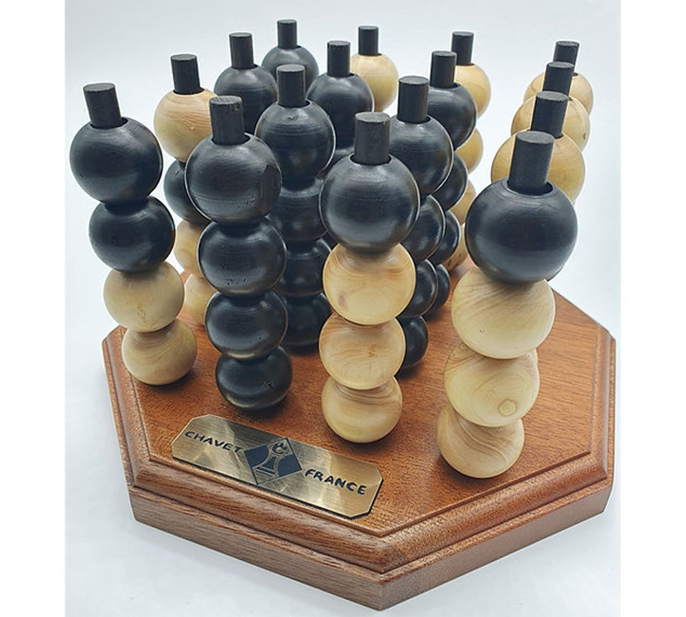 Le Morpion 3D | Jeux Chavet - Jeux en bois - Zone Artisanale