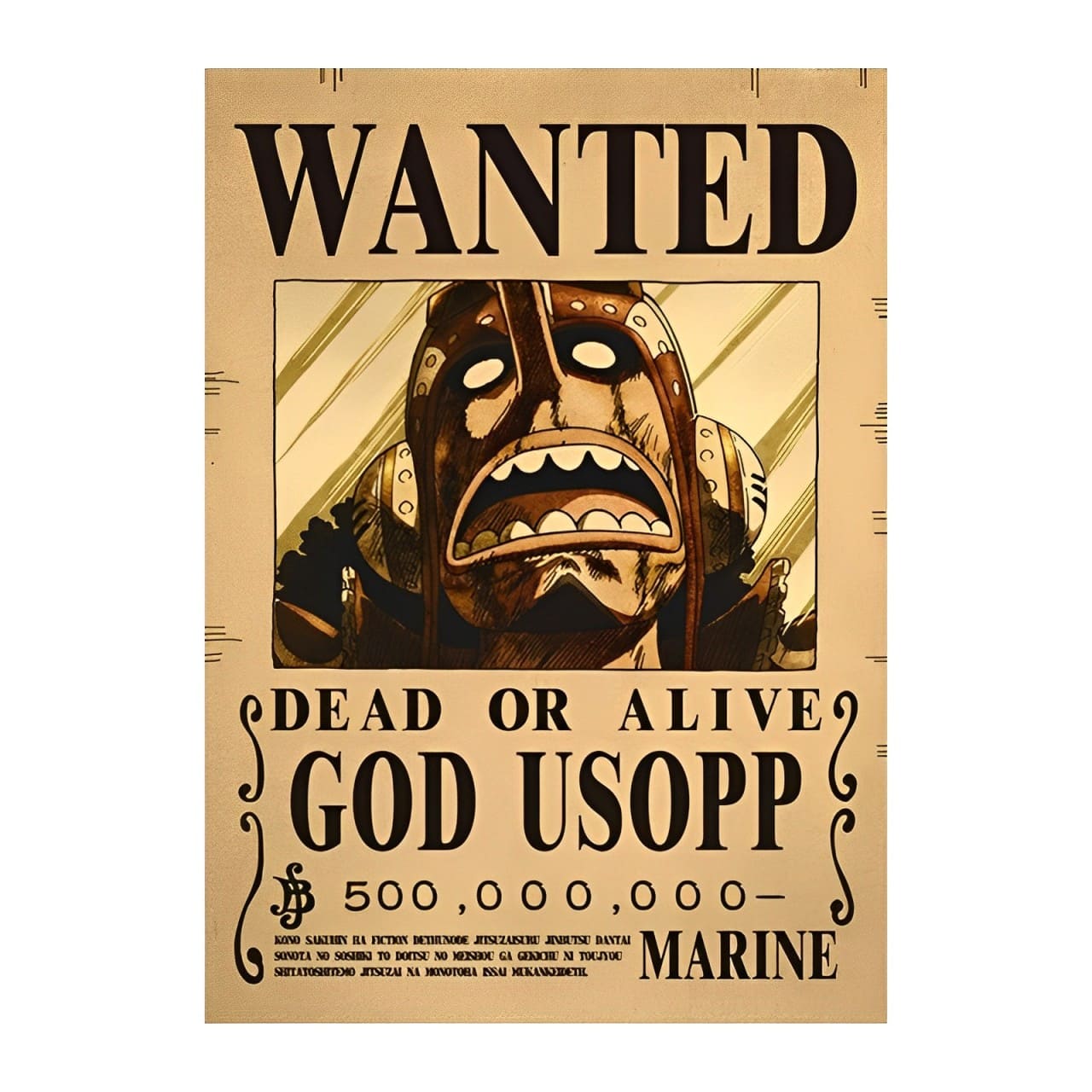 Affiche Wanted One Piece Usopp Wano