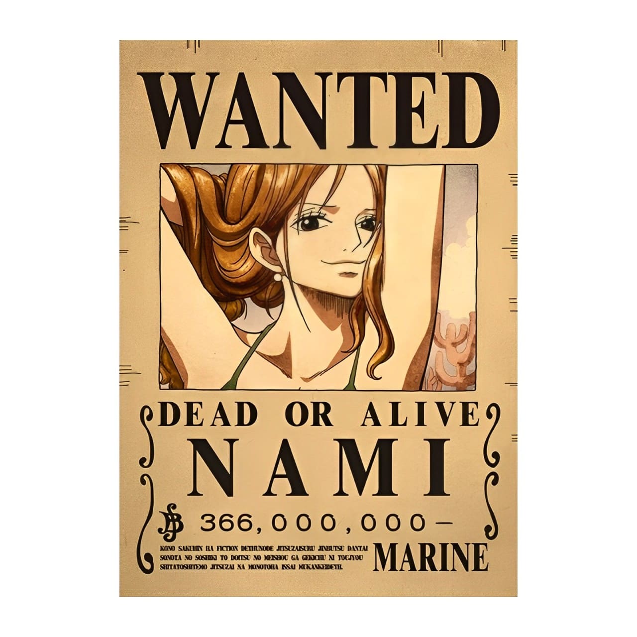 Affiche Wanted One Piece Nami Wano