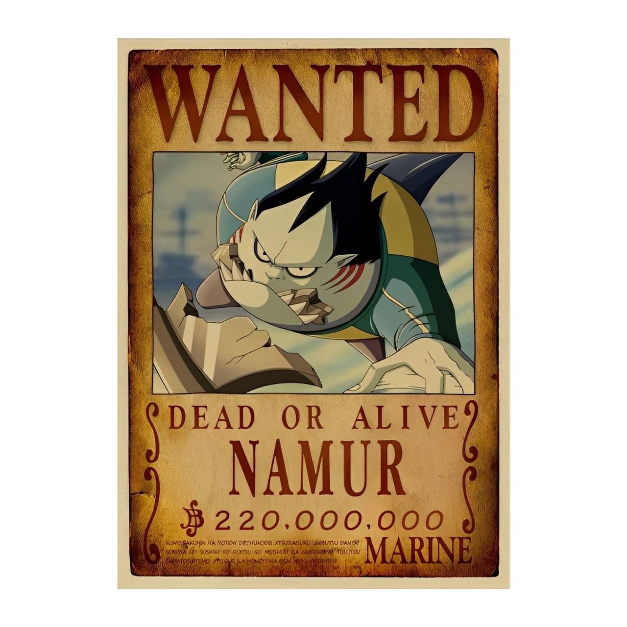 Affiche Wanted One Piece Namur