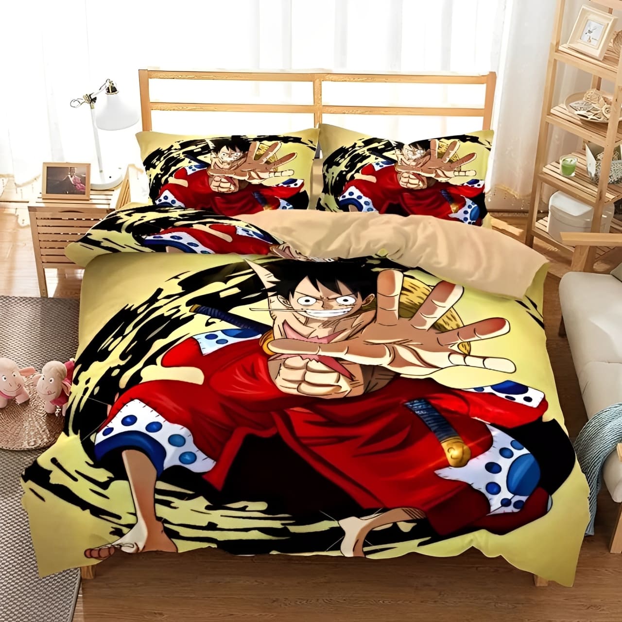 Parure de Lit One Piece Luffy Wano