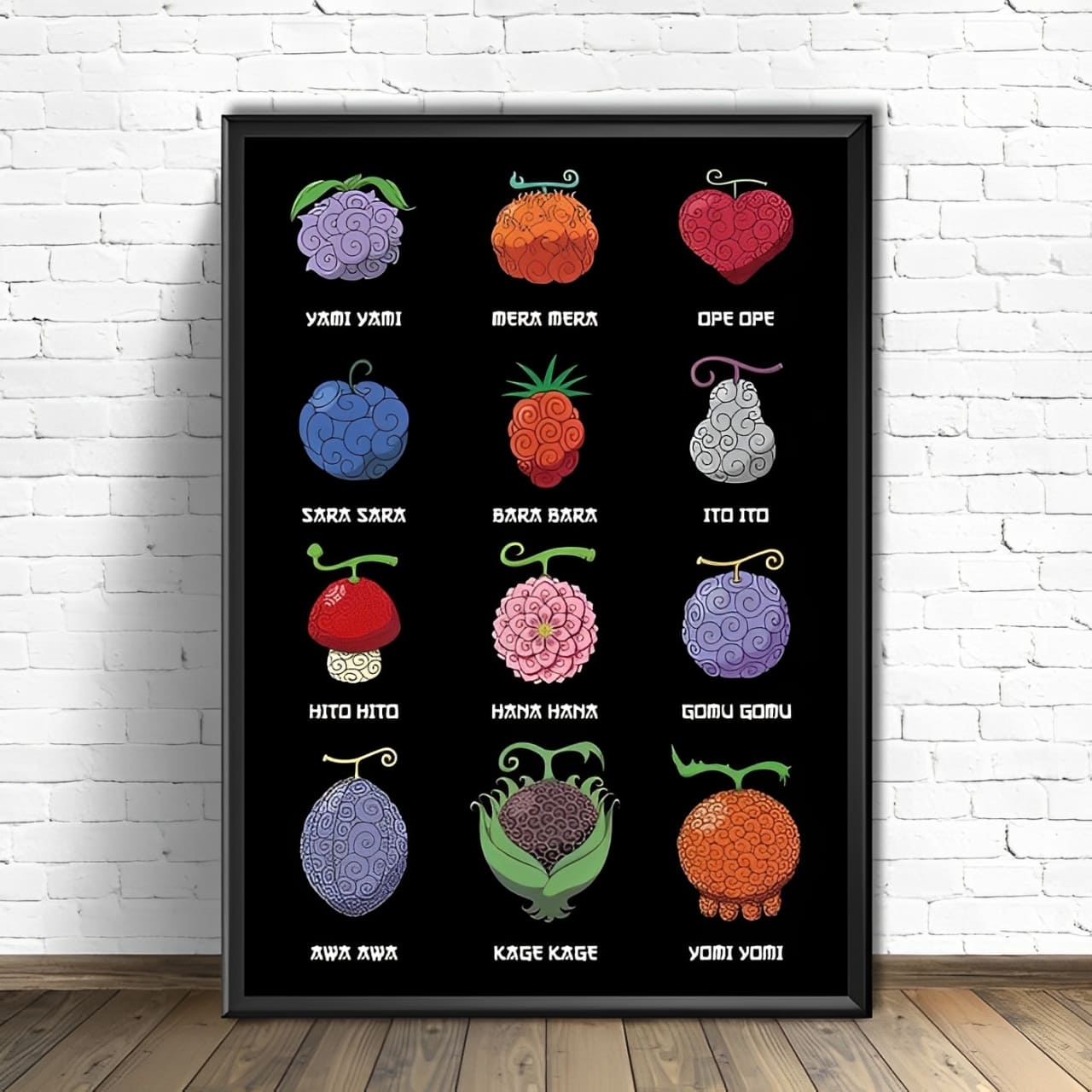 Tableau One Piece Fruits du Démon | La Boutique One Piece