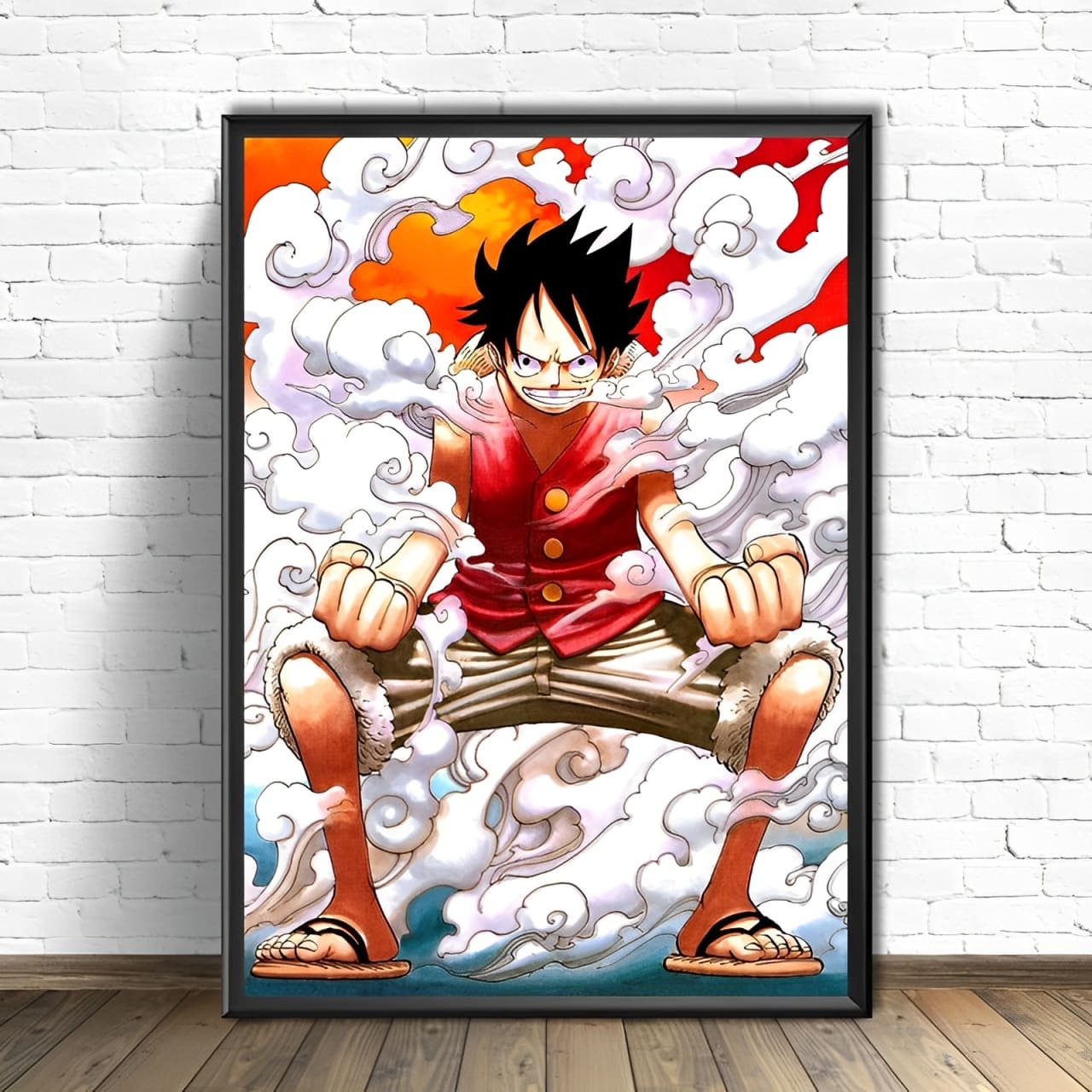 Tableau One Piece Luffy Smoke | Laboutique-Onepiece