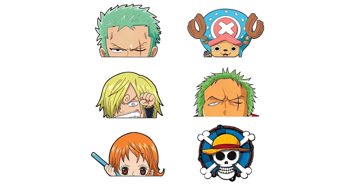 Autocollant One Piece Faces nd