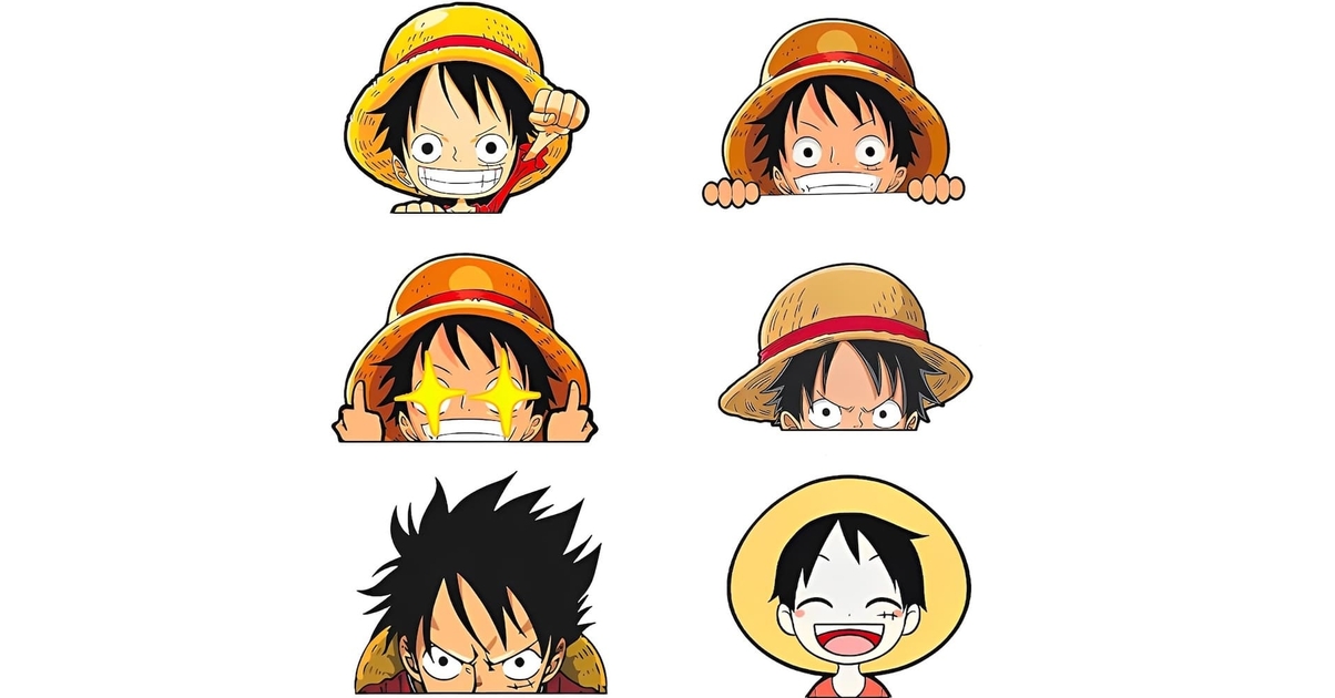 Autocollant One Piece Faces st | Laboutique-Onepiece