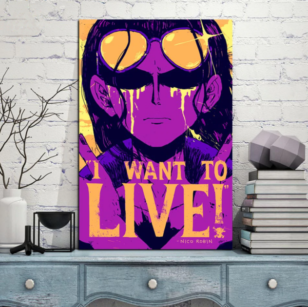 Tableau One Piece Quote Robin | Laboutique-Onepiece