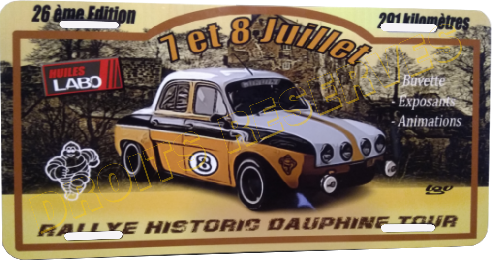 Plaque Dauphine rallye - Garage/Atelier/Les plaques publicitaires - le ...