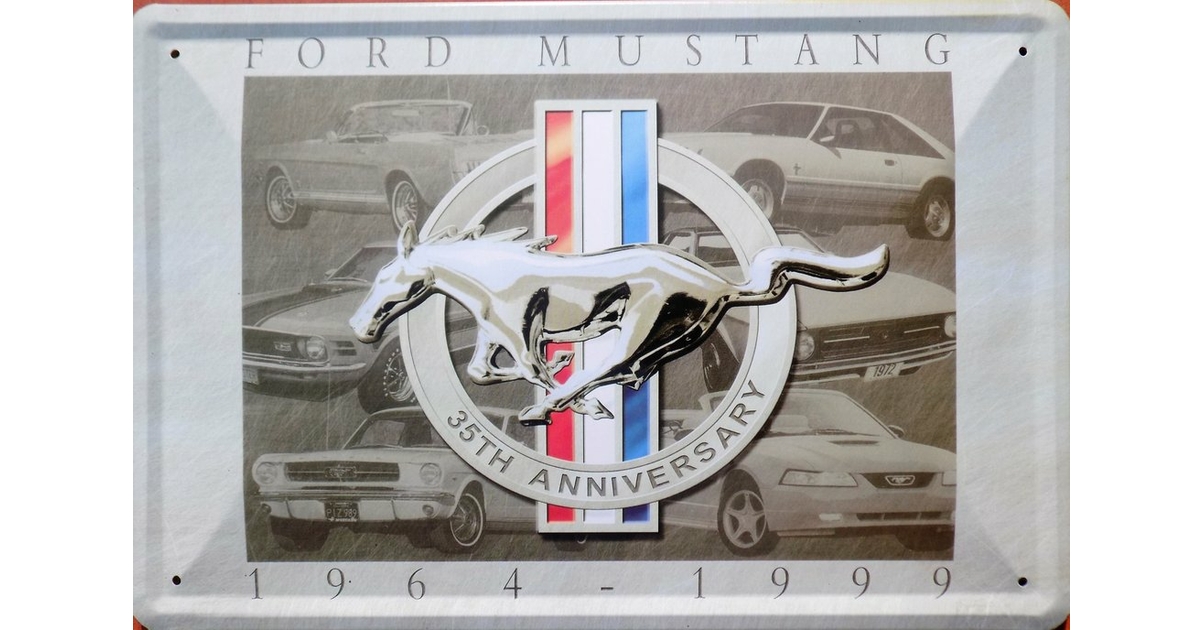 Plaque métal Ford Mustang - Garage/Atelier/Les plaques publicitaires ...