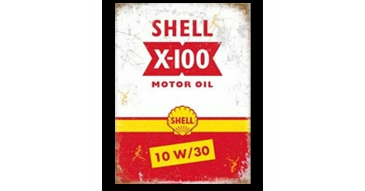 Plaque métal Shell 30x40 - Garage/Atelier/Les plaques publicitaires ...