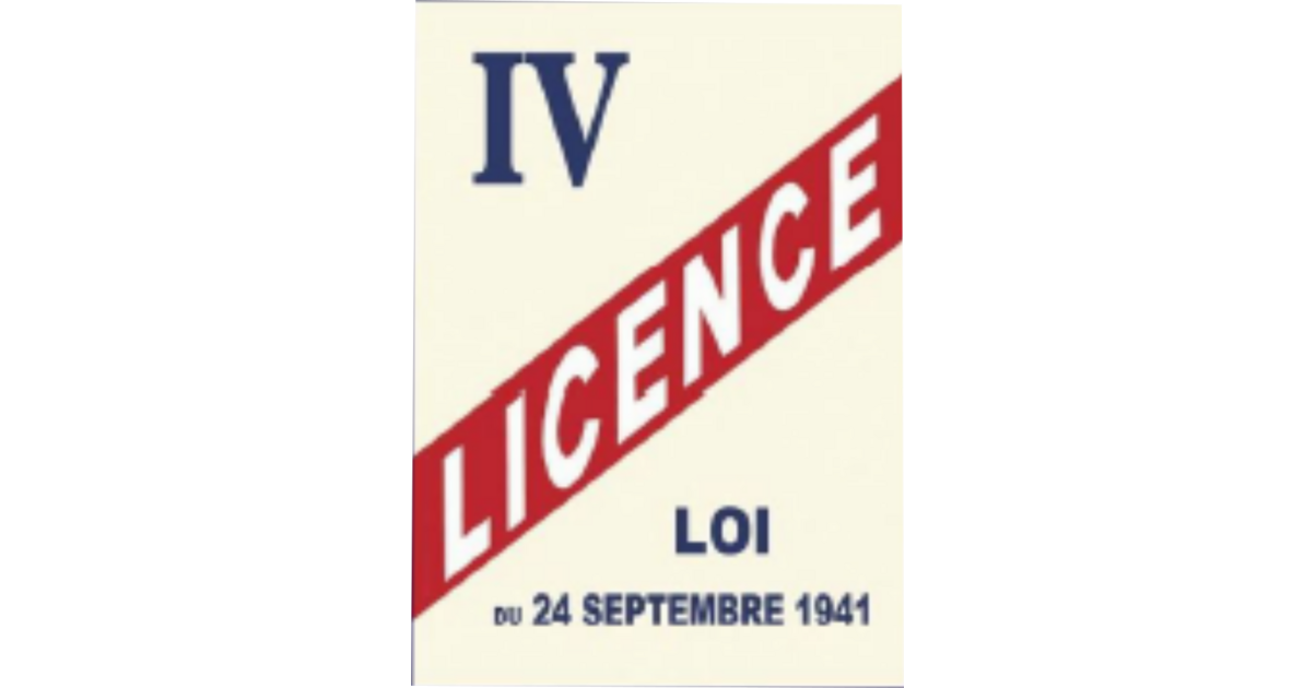 Magnet licence IV - Bar/Apéro/La déco - le-grenier-vintage