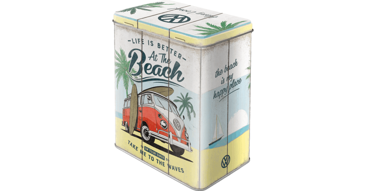 Boîte métal Vw Combi beach - Maison/Déco/Les boites - le-grenier-vintage