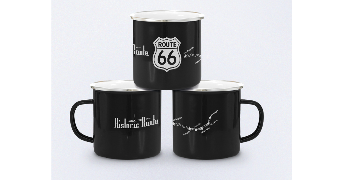 Mug émaillé Route 66 map - Maison/Déco/Les mugs - le-grenier-vintage