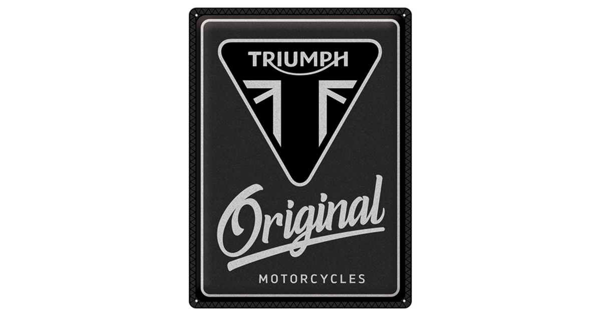 Plaque Triumph original motorcycles - Garage/Atelier/Les plaques ...