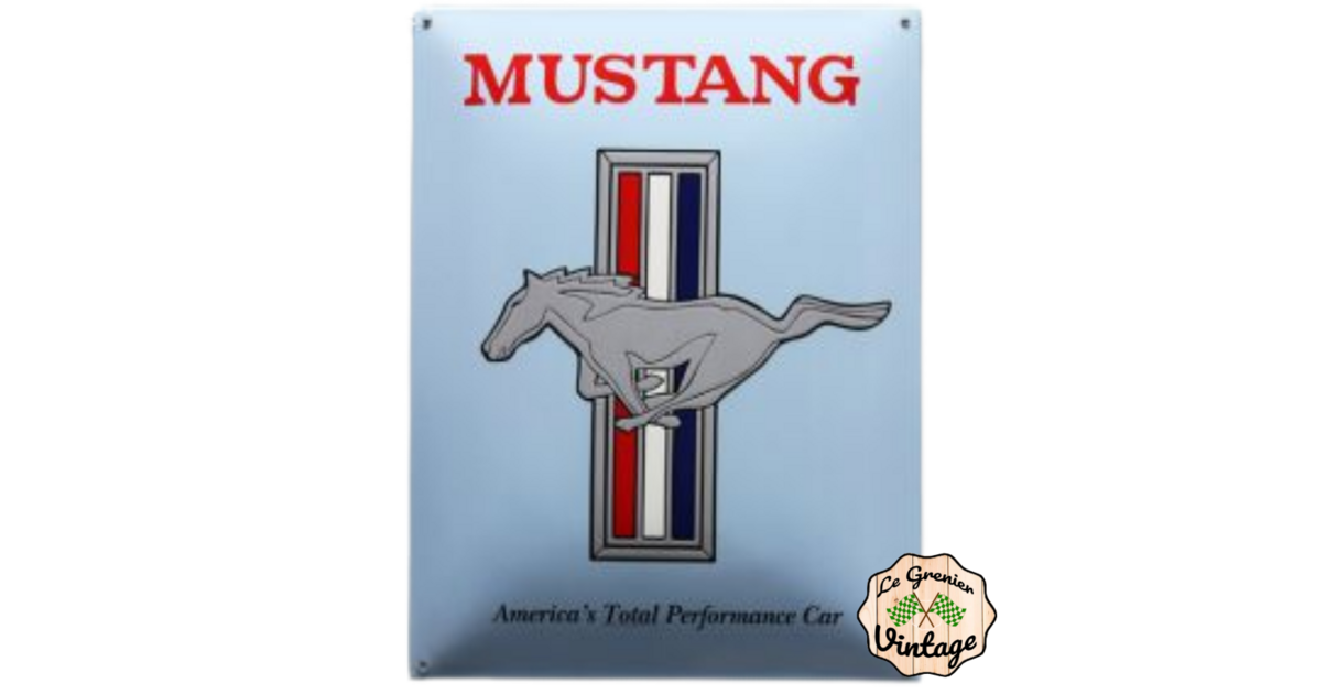 Plaque émaillée Ford Mustang logo - Garage/Atelier/Les plaques ...