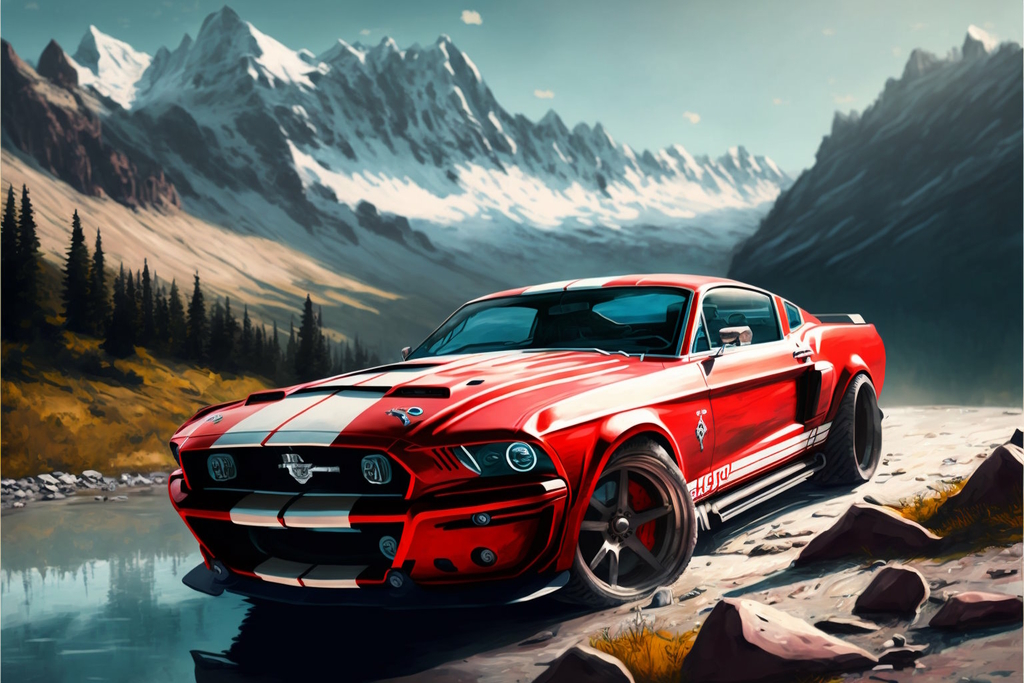 Plaque Ford Mustang rock mountain - Garage/Atelier/Les plaques ...
