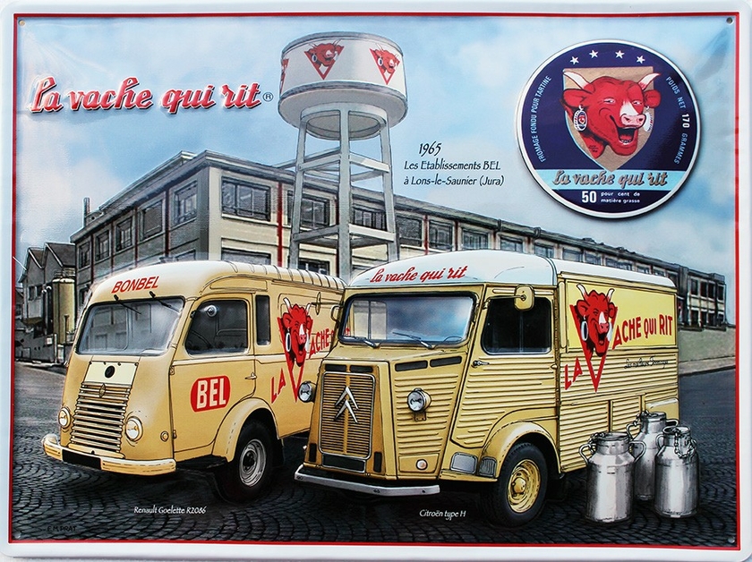 Plaque la vache qui rit Bel - Maison/Déco/Les plaques publicitaires ...