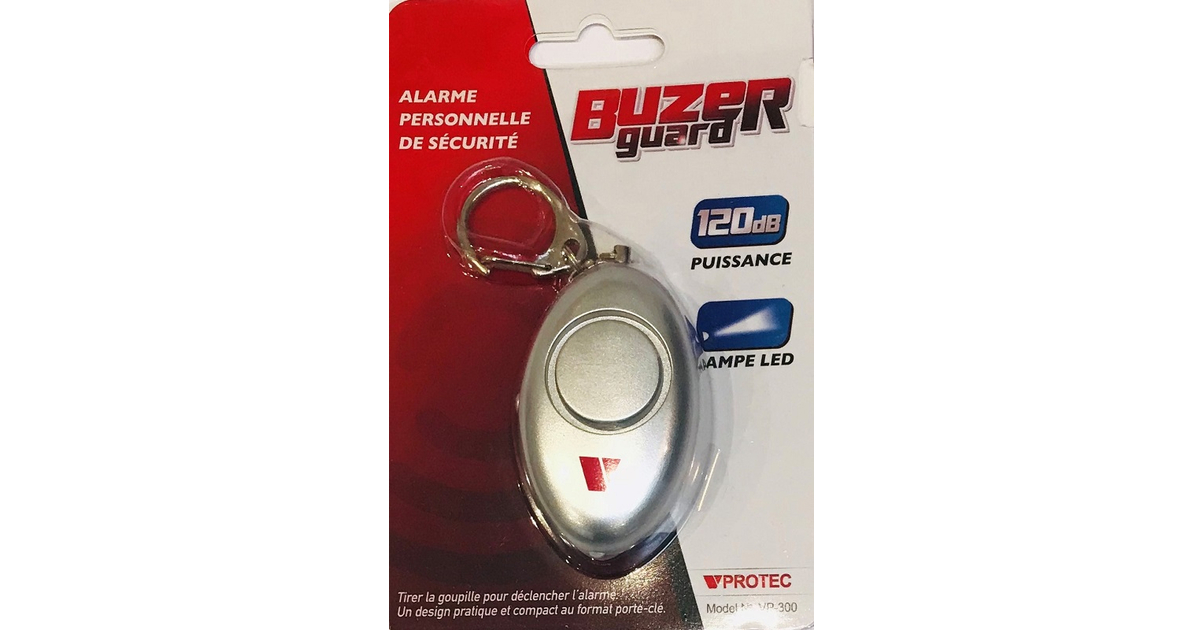 Alarme anti agression grise 120 Db - Alarme/Alarme sonore de poche ...
