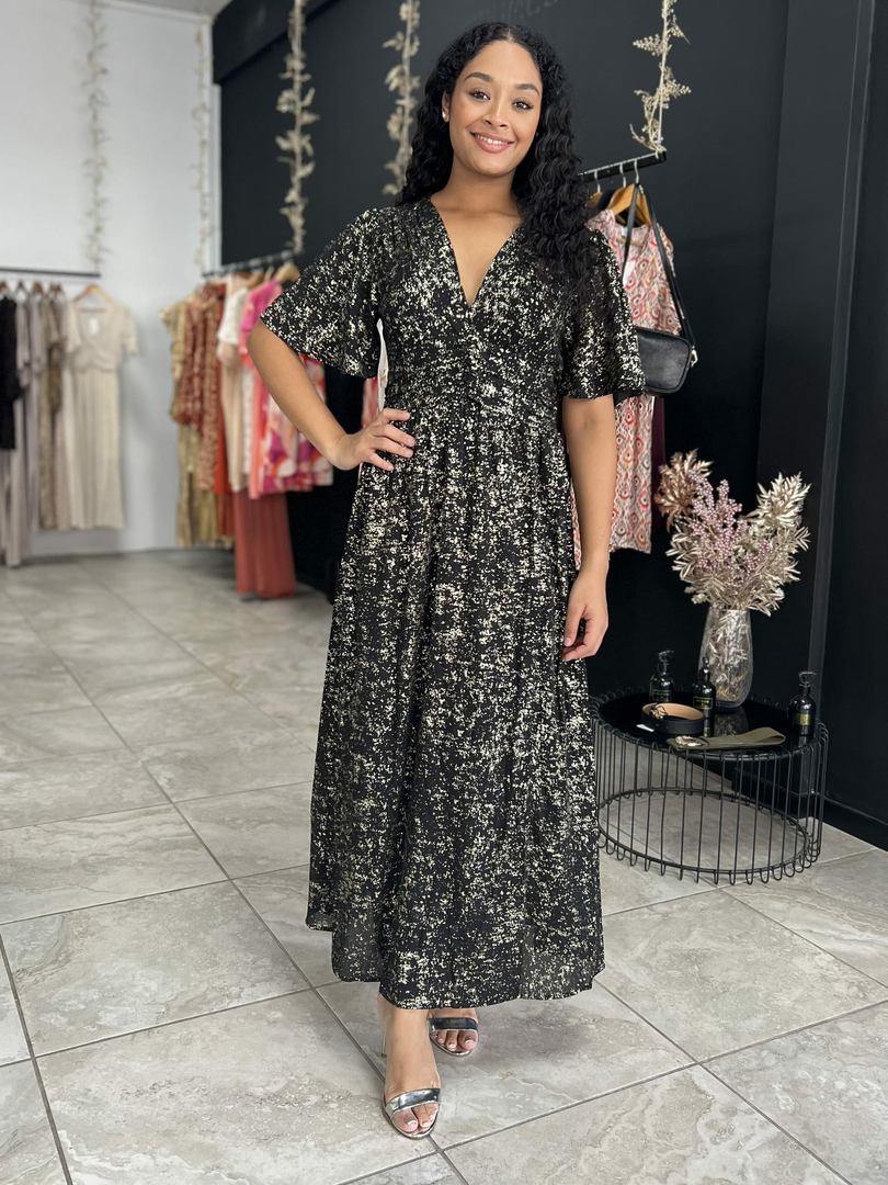 Robe BELLA noir - Du S au 4XL - Prêt à Porter FEMME/Robes - PERLE DES ILES