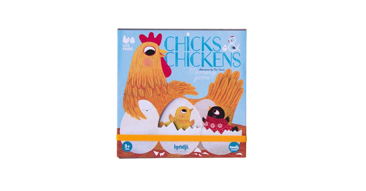 Memo Chicks and chickens – Poussins et poules / 3 à 8 ans