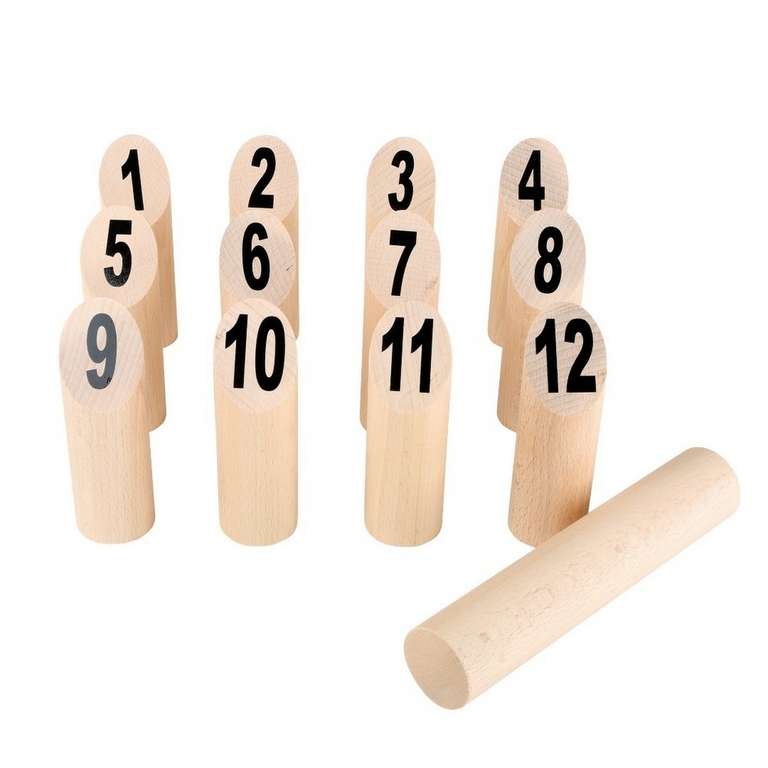 Jeu de quilles chiffrées pour jouer au Mölkky / Jeux de plein air