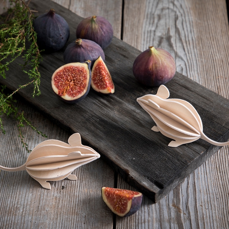 La souris / Construire un 3D en bois / M bois naturel / Postable