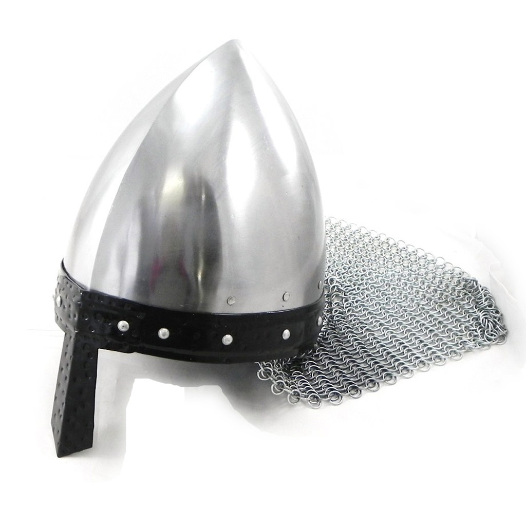 Casque Médiéval 'Moyen Age' + haubert - [I5682]