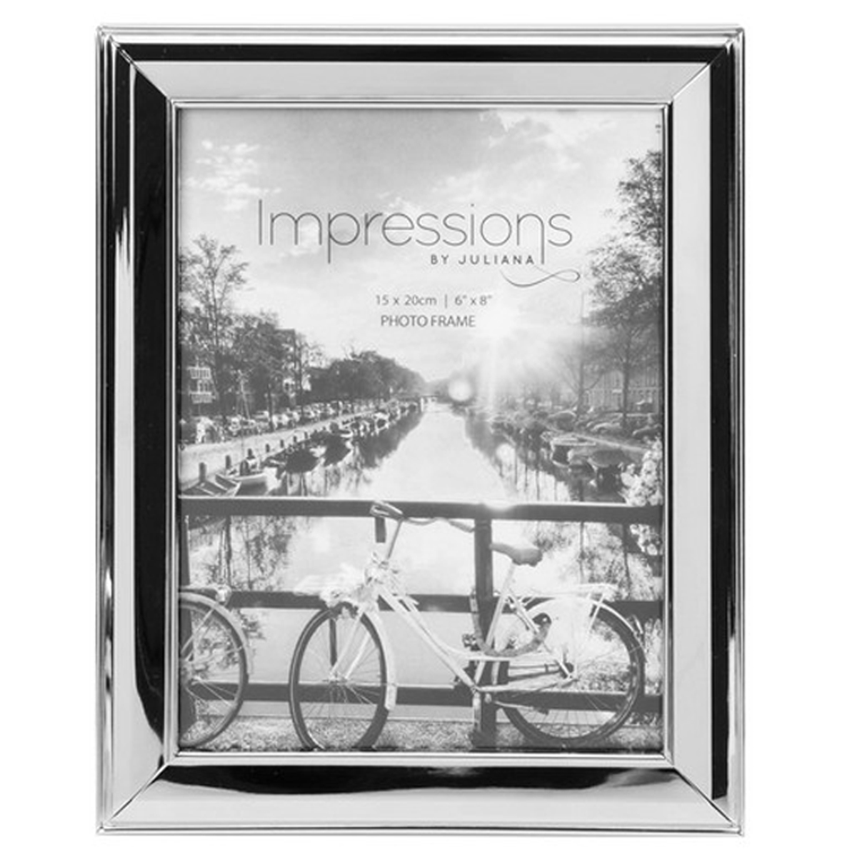 Cadre Photo 'Design' argenté - photo 15x20 cm - [R0388]